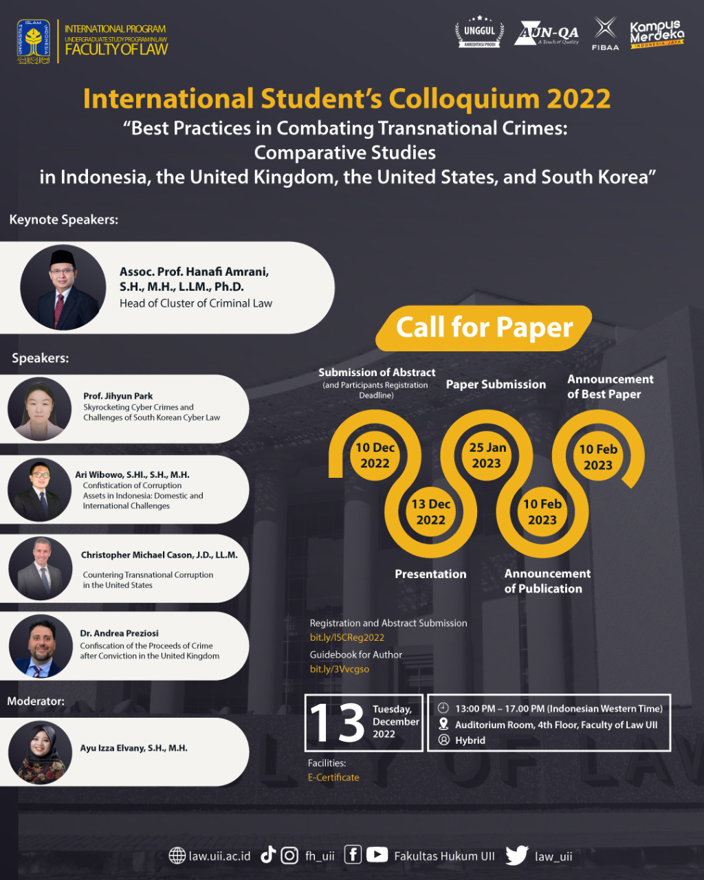 International Student’s Colloquium 2022 - Faculty of Law